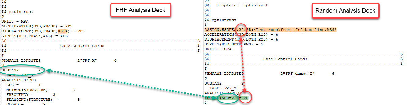 Restart PSD Analysis from an FRF - Altair Support