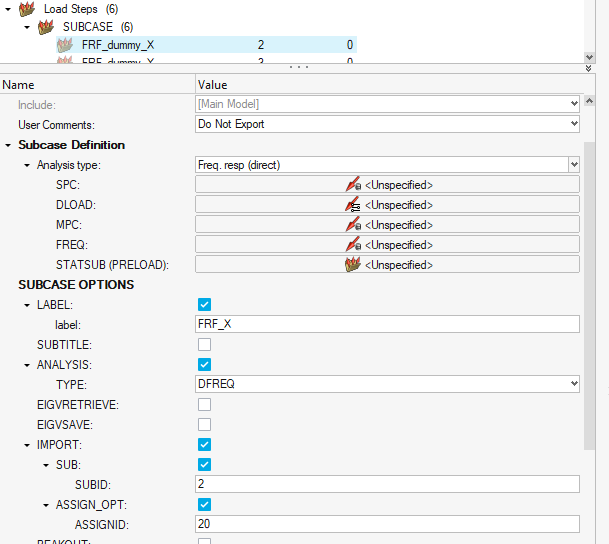 Restart PSD Analysis from an FRF - Altair Support